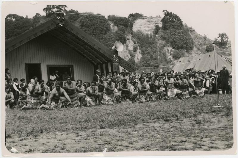View, Haka, Wairaka Marae - Whakatāne Museum Collections & Research
