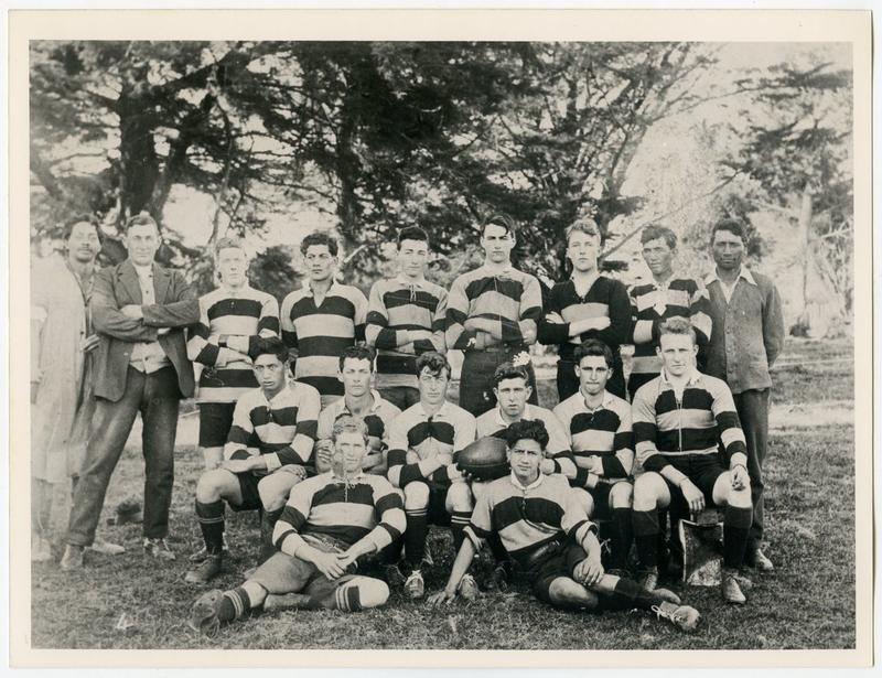 Group Portrait, Ōpōtiki Rugby Team - Whakatāne Museum Collections ...
