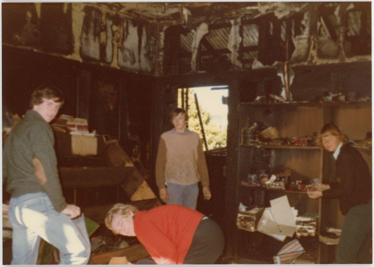Internal View, Fire-damaged building, Whakatāne High School - Whakatāne ...