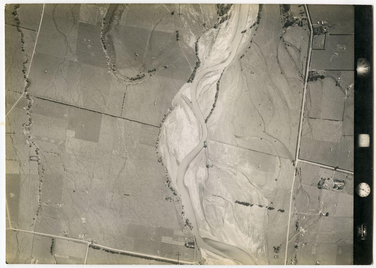 Aerial View, Whakatāne River, Rūātoki - Whakatāne Museum Collections ...