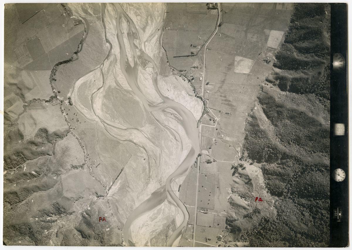 Aerial View, Whakatāne River, Rūātoki North - Whakatāne Museum ...
