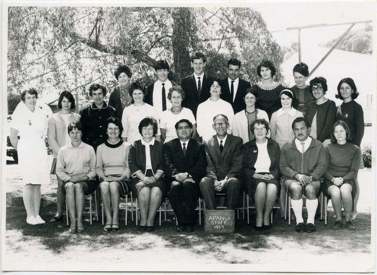 Group Portrait, 1969 Staff, Apanui School - Whakatāne Museum ...