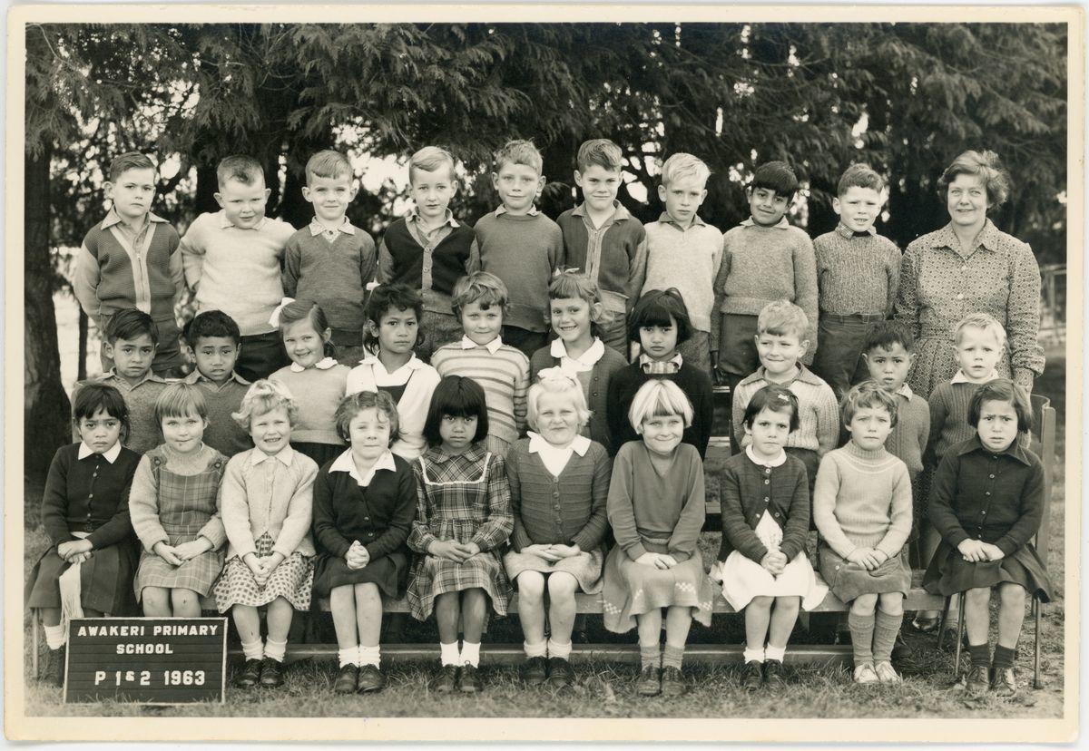 Group Portrait, P1 & 2 Class, Awakeri School - Whakatāne Museum ...