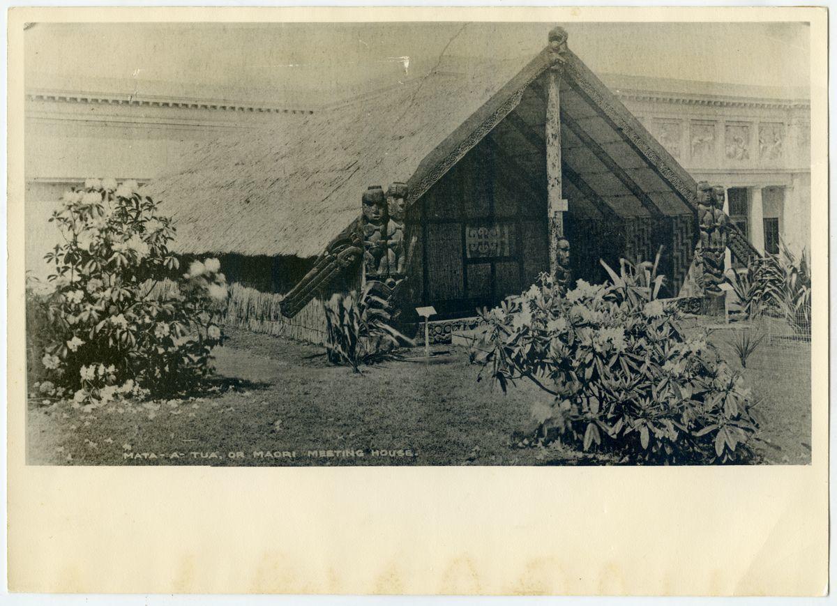 View, Mataatua Wharenui, England - Whakatāne Museum Collections & Research