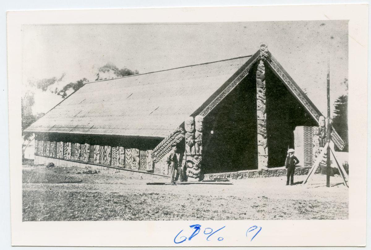 View, Mataatua Wharenui, Sydney - Whakatāne Museum Collections & Research