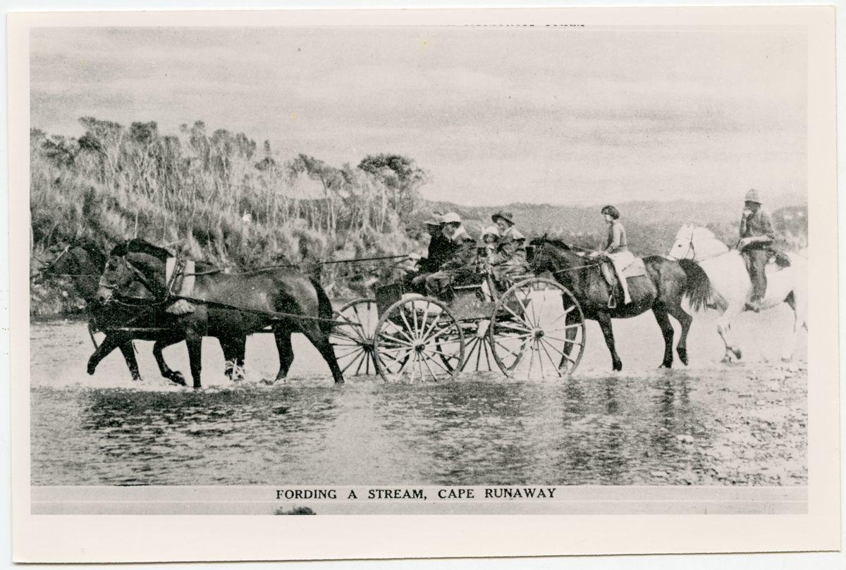 View, Fording Stream, Cape Runaway - Whakatāne Museum Collections ...