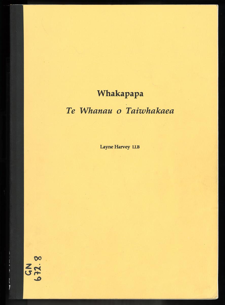 Whakapapa: Te Whānau o Taiwhakaea - Whakatāne Museum Collections & Research